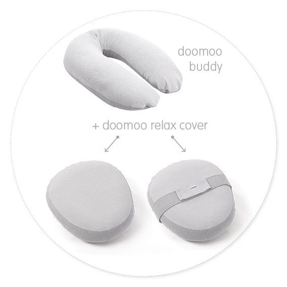 Doomoo Relax Cover: Organic Cotton Conversion Kit for Nursing Pillow ...